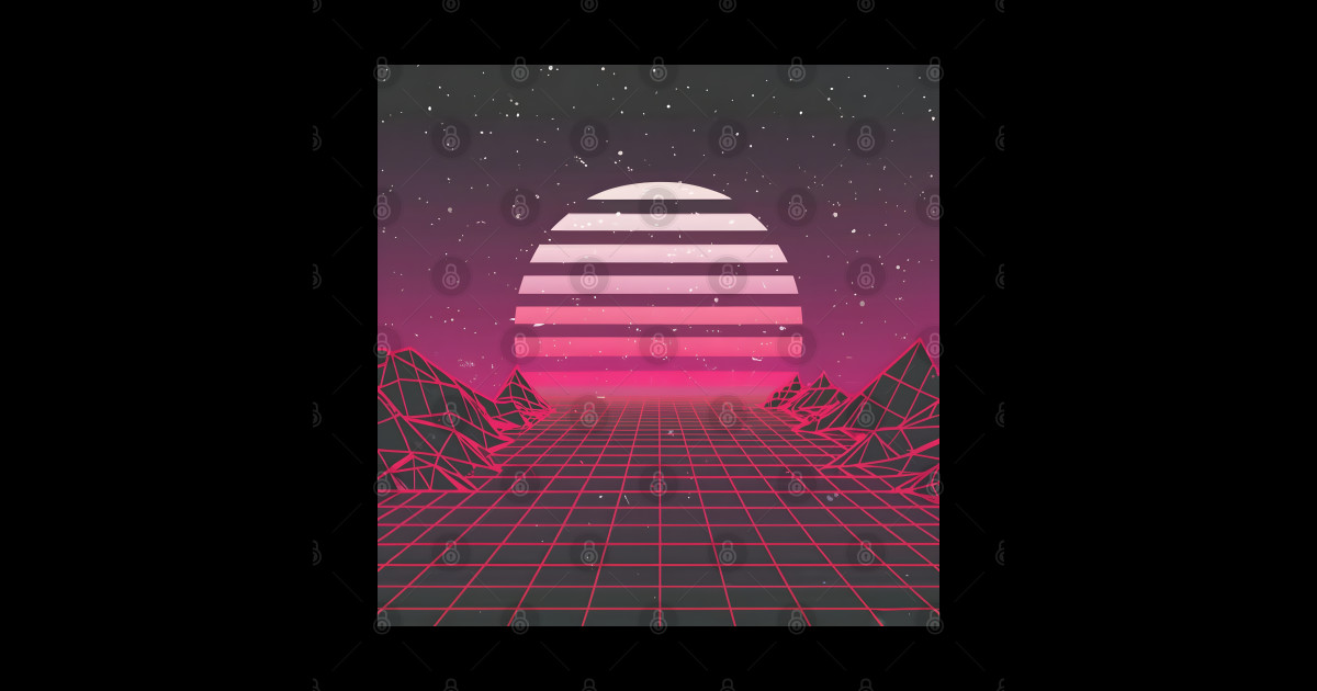 Synthwave sun - Synthwave Sun - Sticker | TeePublic