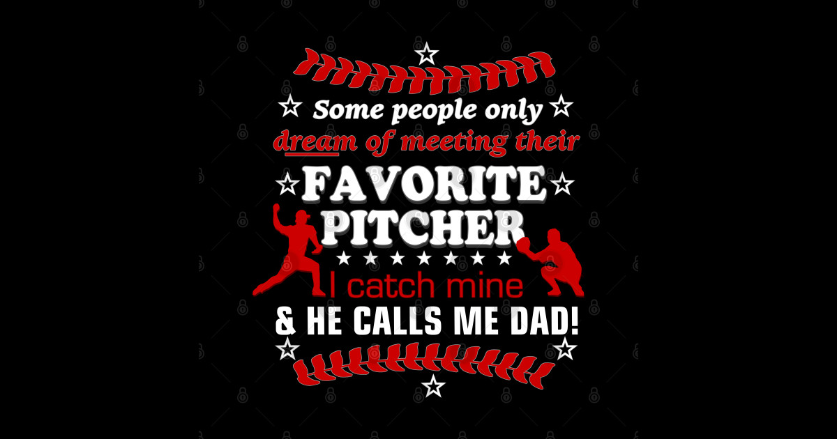 Baseball Dad Pitcher Catcher Father Son - Baseball Pitcher - Sticker ...