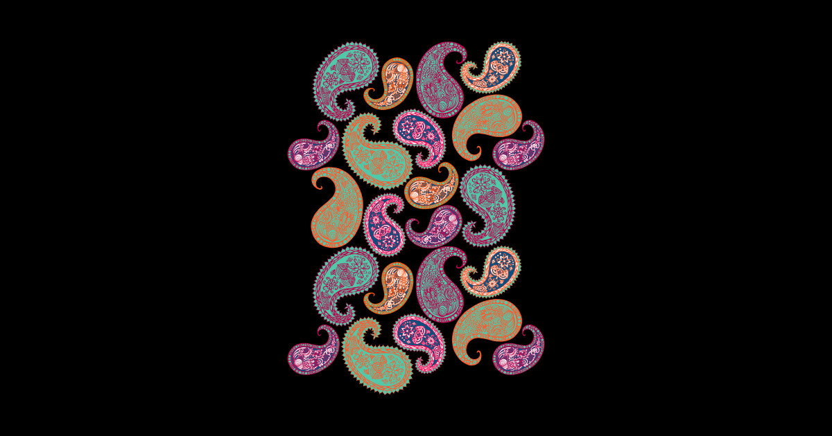 Paisleys pattern - Paisley - Sticker | TeePublic