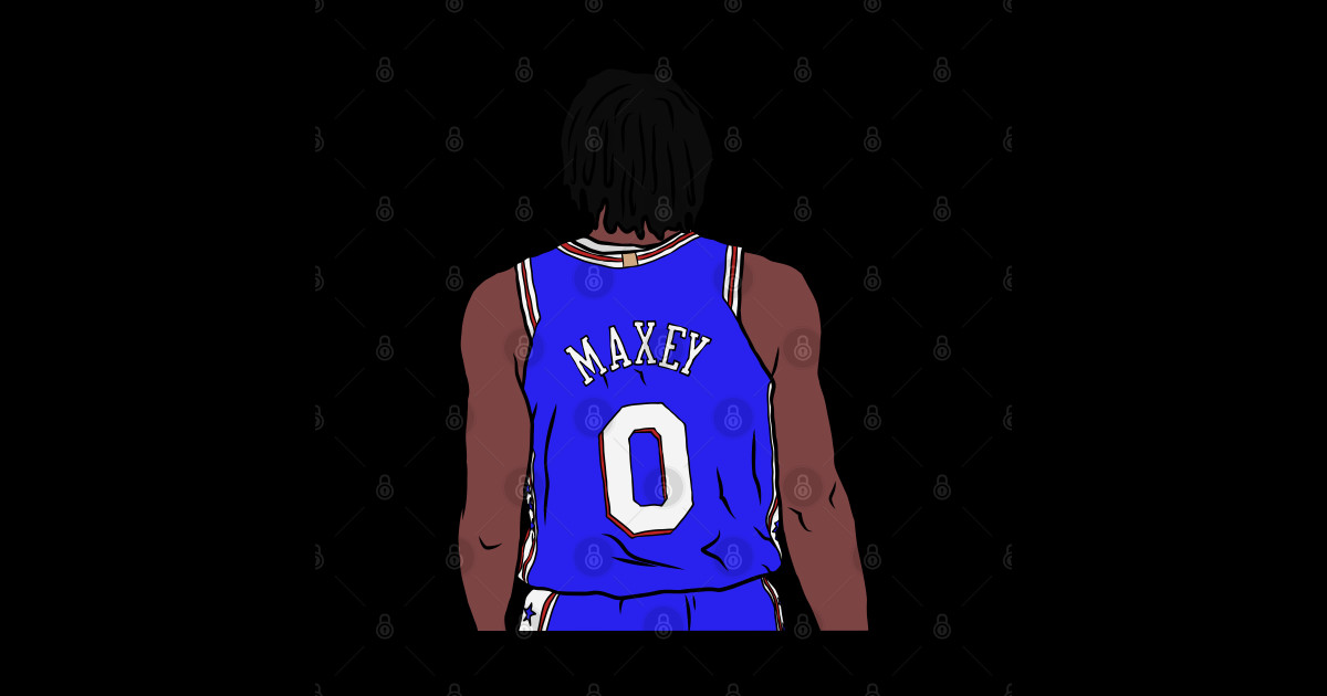 Tyrese Maxey Back-To - Tyrese Maxey - Sticker | TeePublic