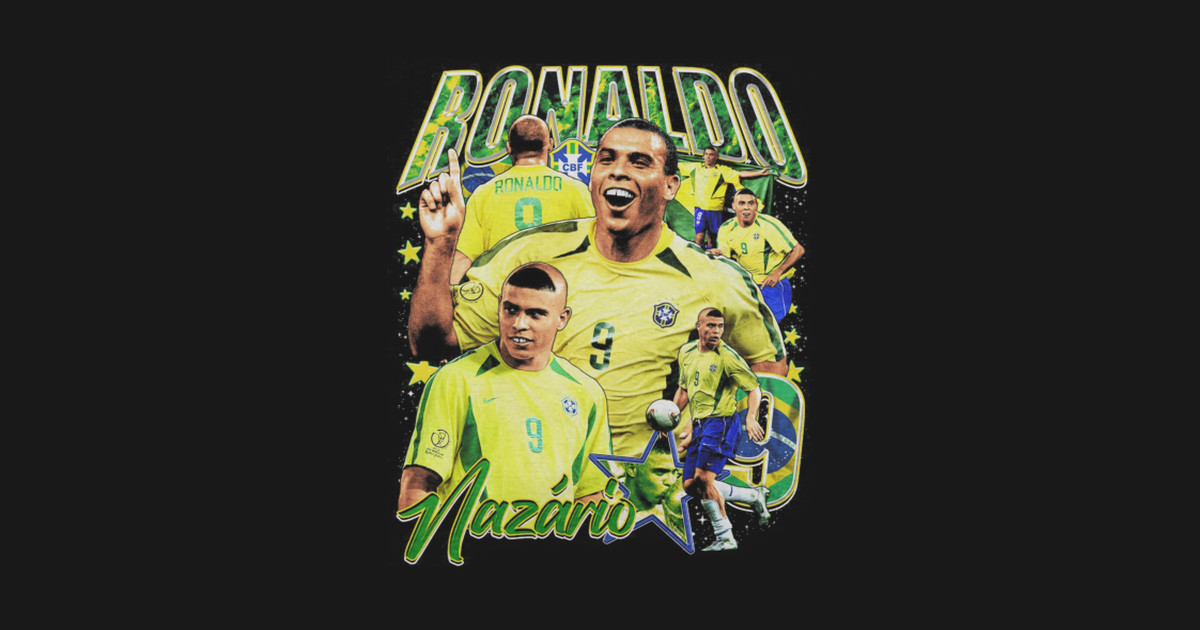 Ronaldo Nazario Vintage Bootleg - Ronaldo Nazario - T-Shirt | TeePublic