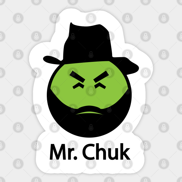 Mr. Chuk (Mr. Yuk's Offspring) - Chuck Norris - Sticker | TeePublic