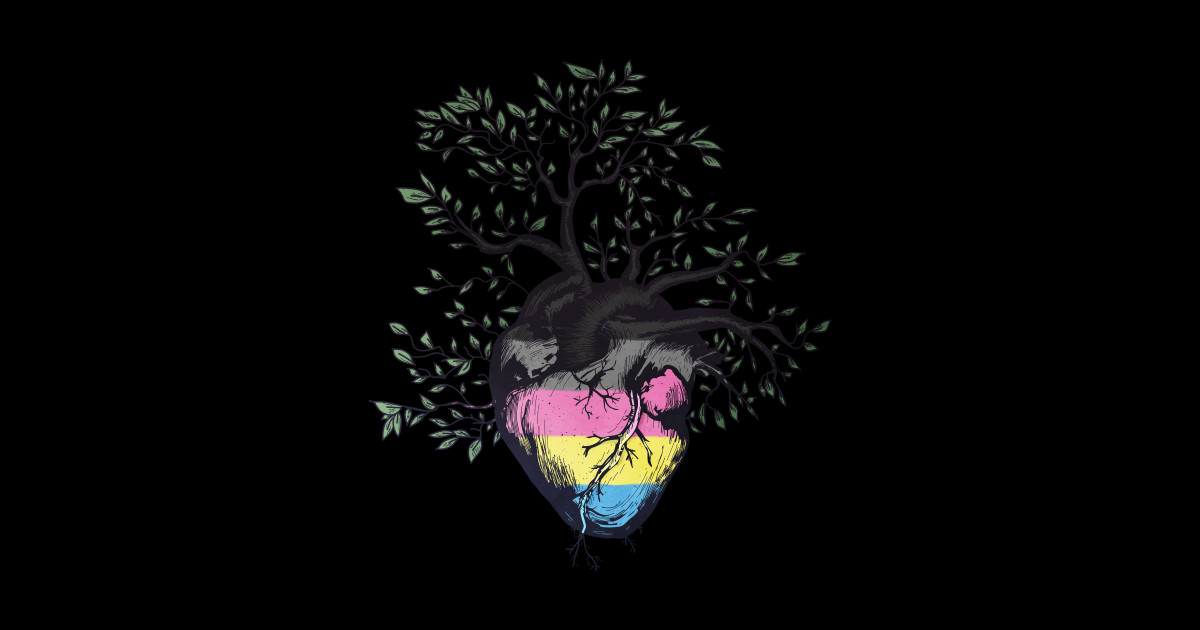 Polygender Tree of Life Heart LGBT Pride Flag - Polygender - Sticker ...