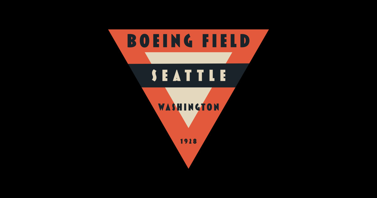 Boeing Field Seattle - Boeing Field - Sticker | TeePublic