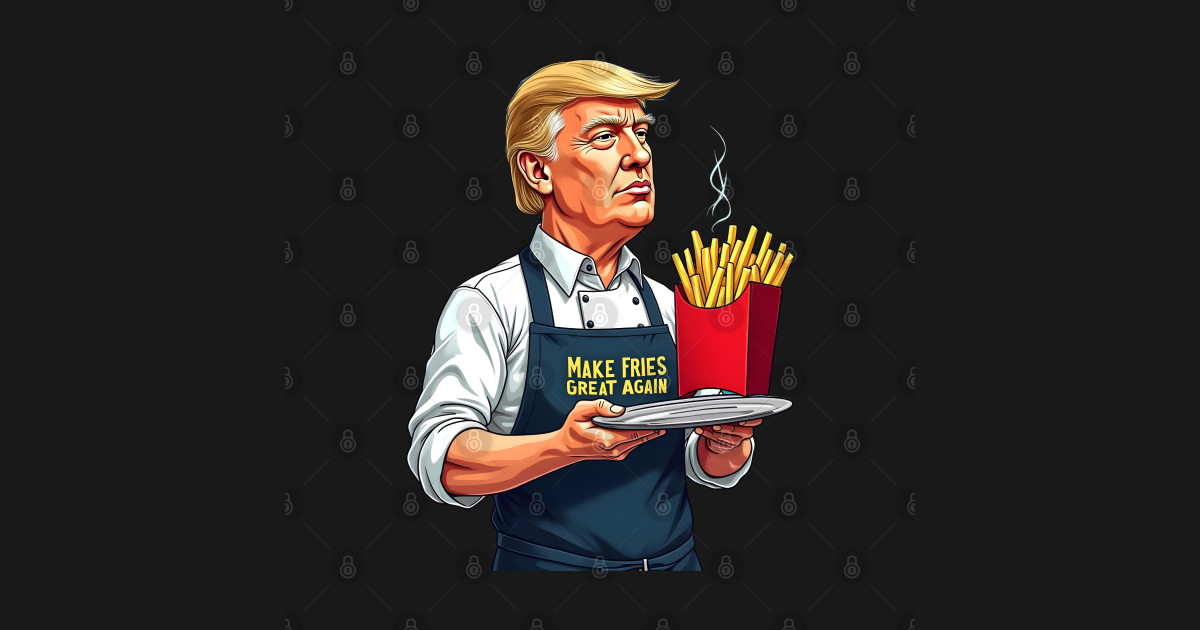 Donald Trump 2024 French Fry - Make French Fries Great Again ...