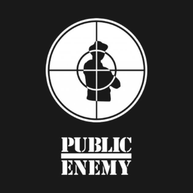 PUBLIC ENEMY | HIPHOP | LOGO FRONT & BACK - Public Enemy - T-Shirt ...