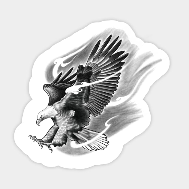 how to draw fire eagle