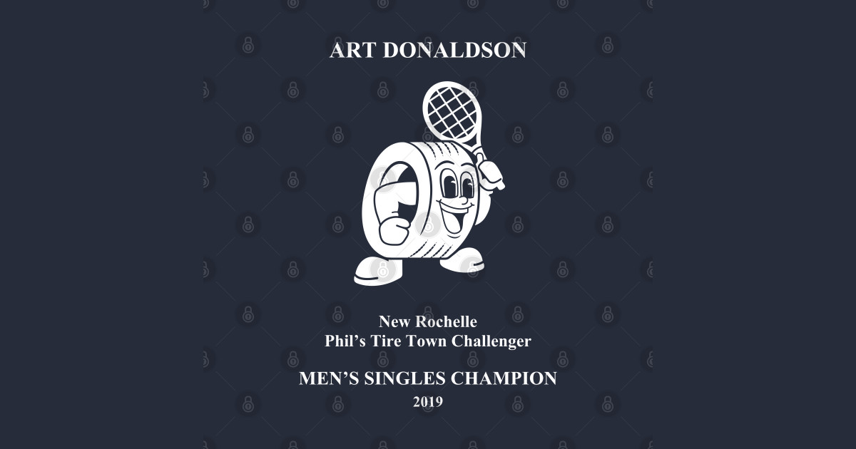 (Front + Back) Art Donaldson Men's Singles Champion New Rochelle ...