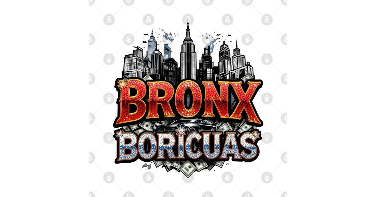BRONX BORICUAS INCORPORATED LOGO #61 - Puerto Rican - T-Shirt | TeePublic