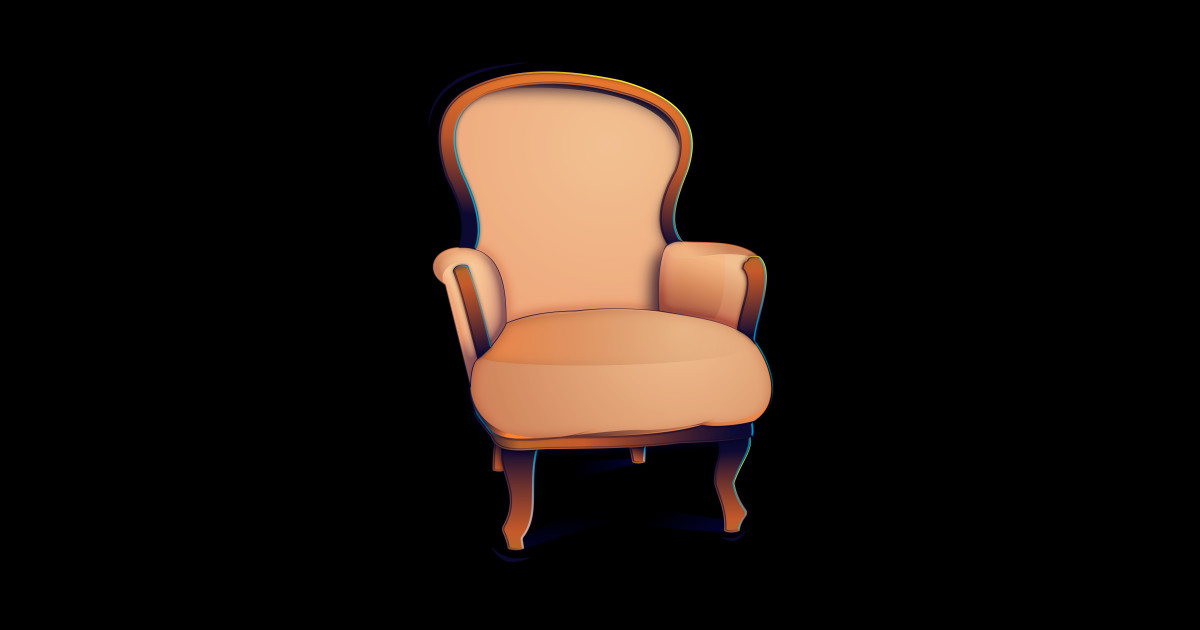 Cozy Vintage Armchair - Vintage Retro - Sticker | TeePublic