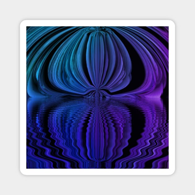 Purple Ombre 3D Texture Background - 3d Art - Magnet | TeePublic