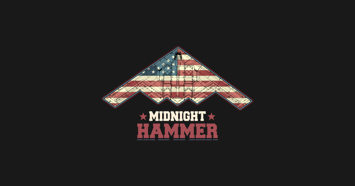 Midnight Hammer jet fighter vintage 2025 usa flag - Midnight Hammer - T ...