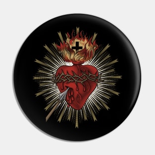 Sacred Heart Of Jesus Christ Pins and Buttons for Sale | TeePublic