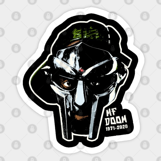 MF Doom Illustration 2 - Mf Doom - Sticker | TeePublic