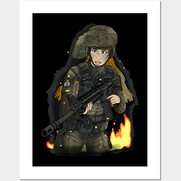 Female Israel Defense Forces soldier. - Idf - Posters and Art Prints ...