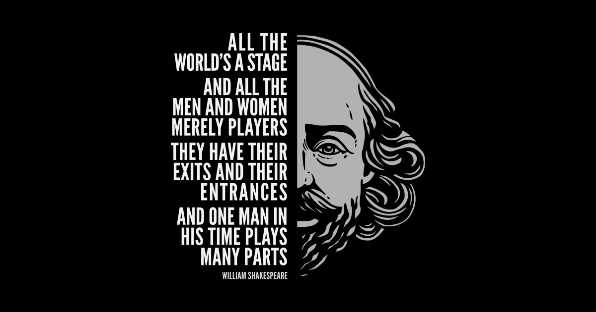 William Shakespeare Inspirational Quote: All The World’s A Stage ...