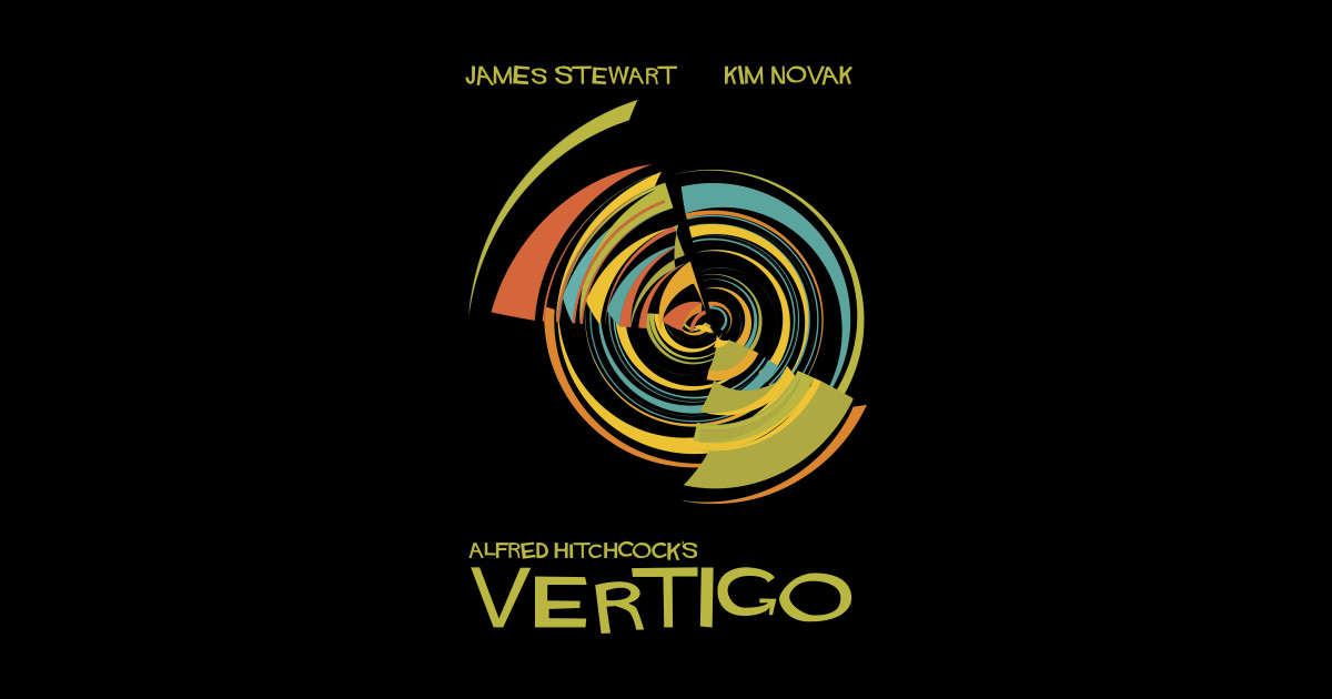 Vertigo with a Nod to Saul Bass - Alfred Hitchcock - Sticker | TeePublic