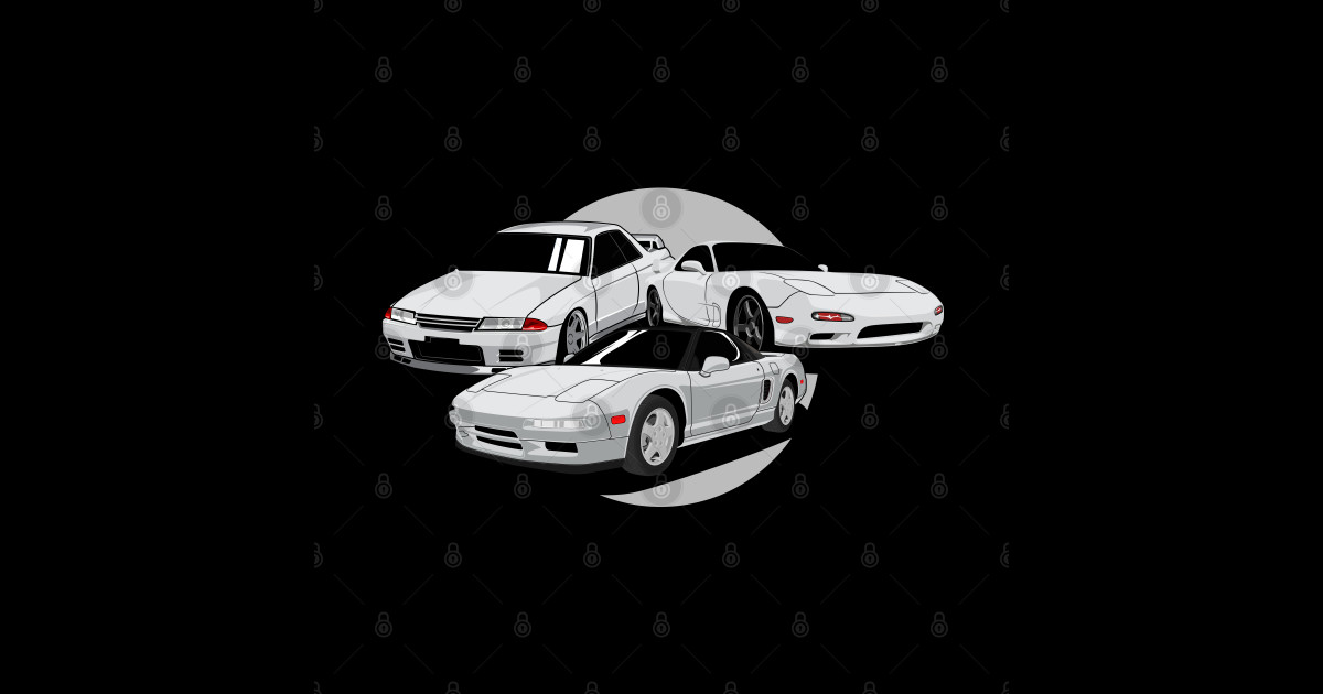 3 legend JDM cars - Jdm Cars - Sticker | TeePublic