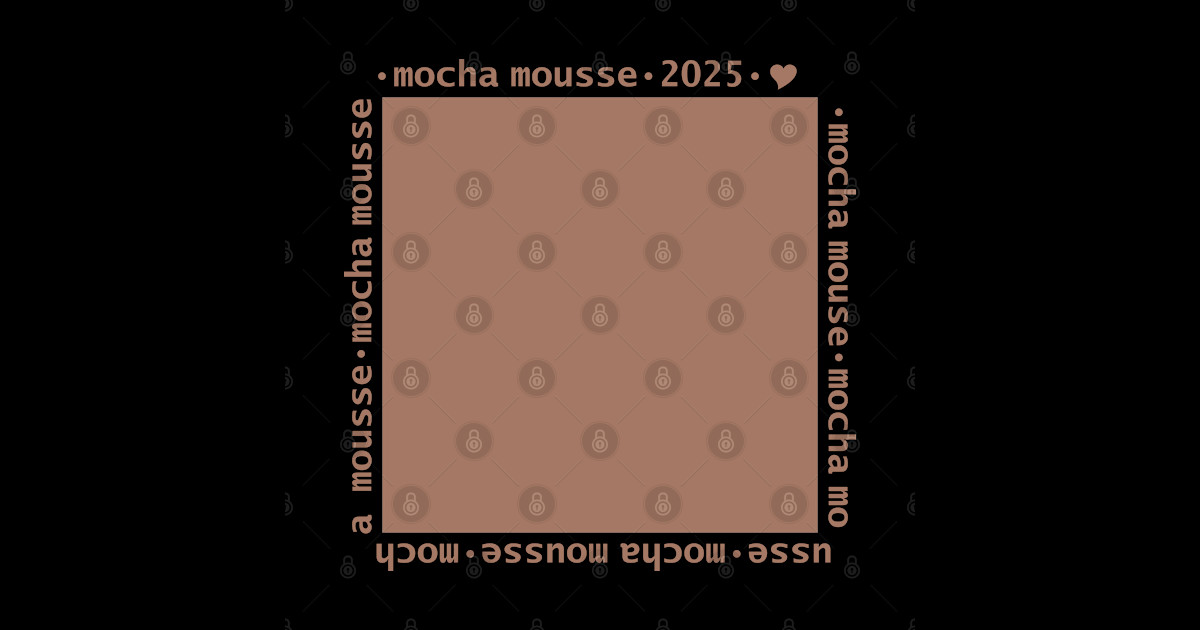 Mocha Mousse Color of the Year 2025 Swatch - Mocha Mousse - Sticker ...