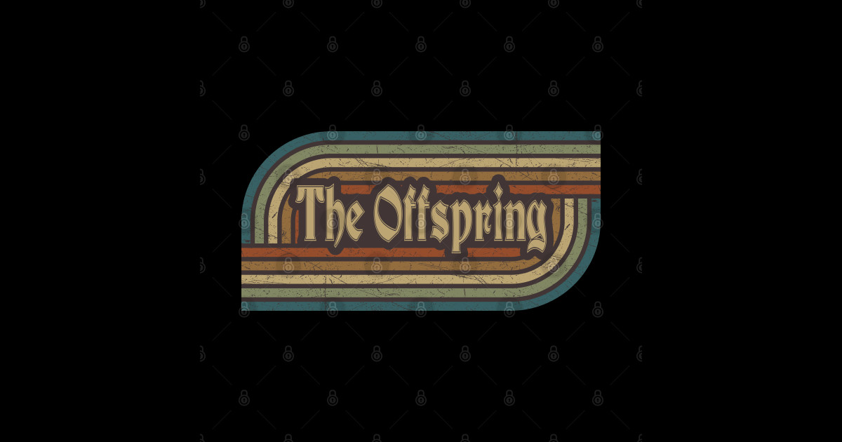 The Offspring Vintage Stripes - Musician - Sticker | TeePublic