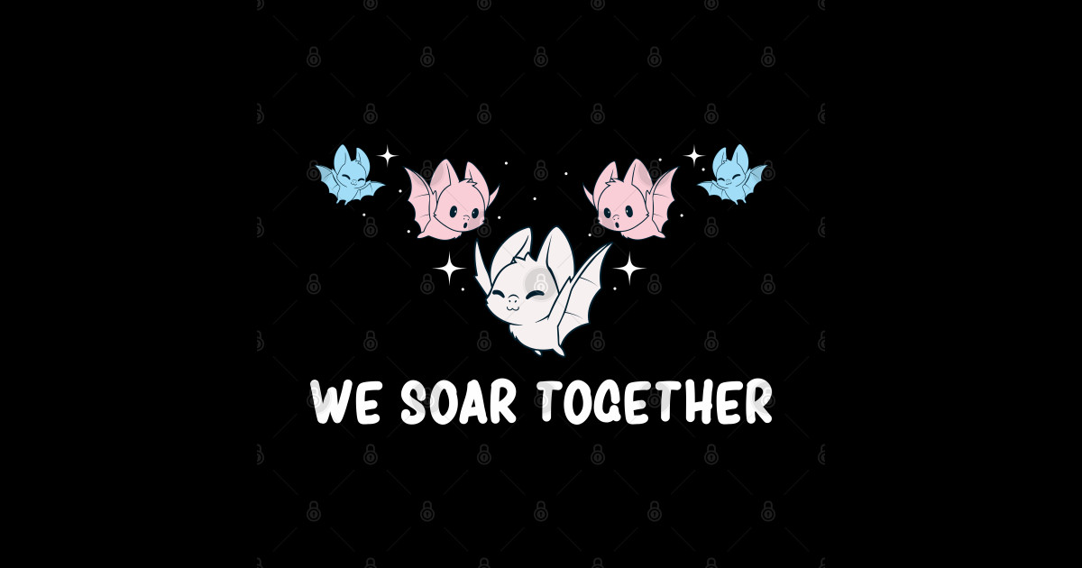 Transgender Pride Flag Lgbt Month Cute Trans Bat - Transgender Pride ...