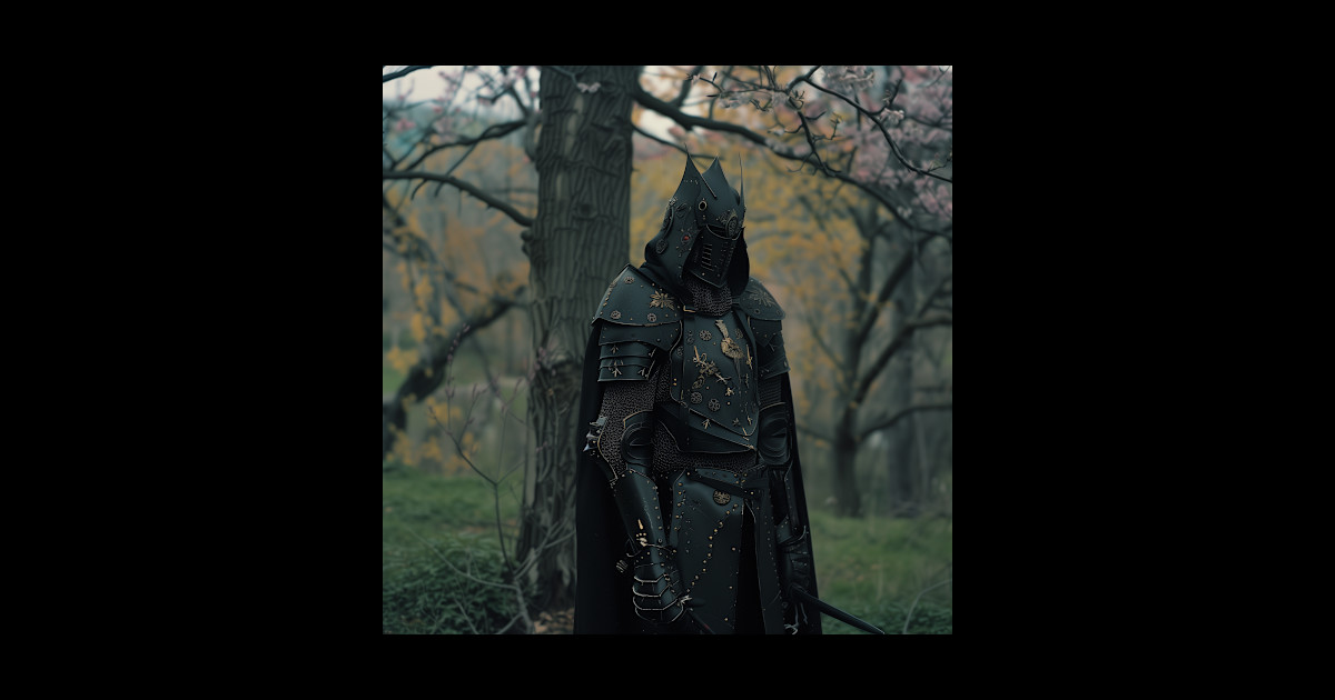 The Black knight - Art Nouveau - Sticker | TeePublic