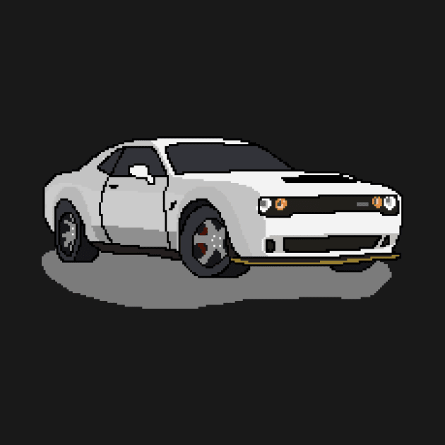 Dodge Challenger | Pixel art - Pixelart - T-Shirt | TeePublic