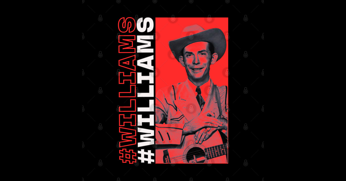 HANK RED STYLE - Hank Williams - Sticker | TeePublic