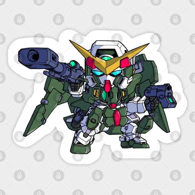 Gundam Dynames Chibi - Gundam - Sticker | TeePublic