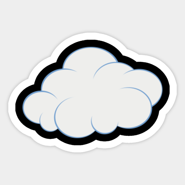 Cloud Cartoon - Cloud - Sticker | TeePublic