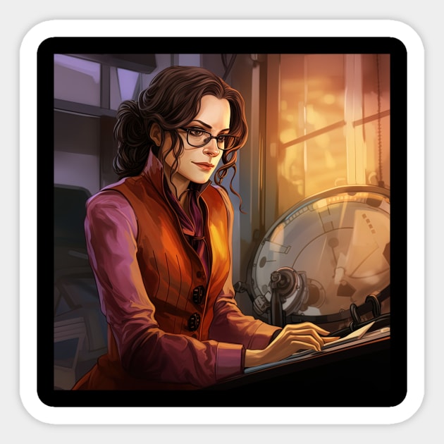 Ada Lovelace - Art Nouveau - Sticker | TeePublic