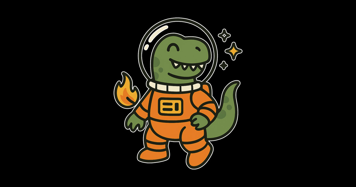 Astro-Rex Explorer - Astro Rex Explorer - Sticker | TeePublic