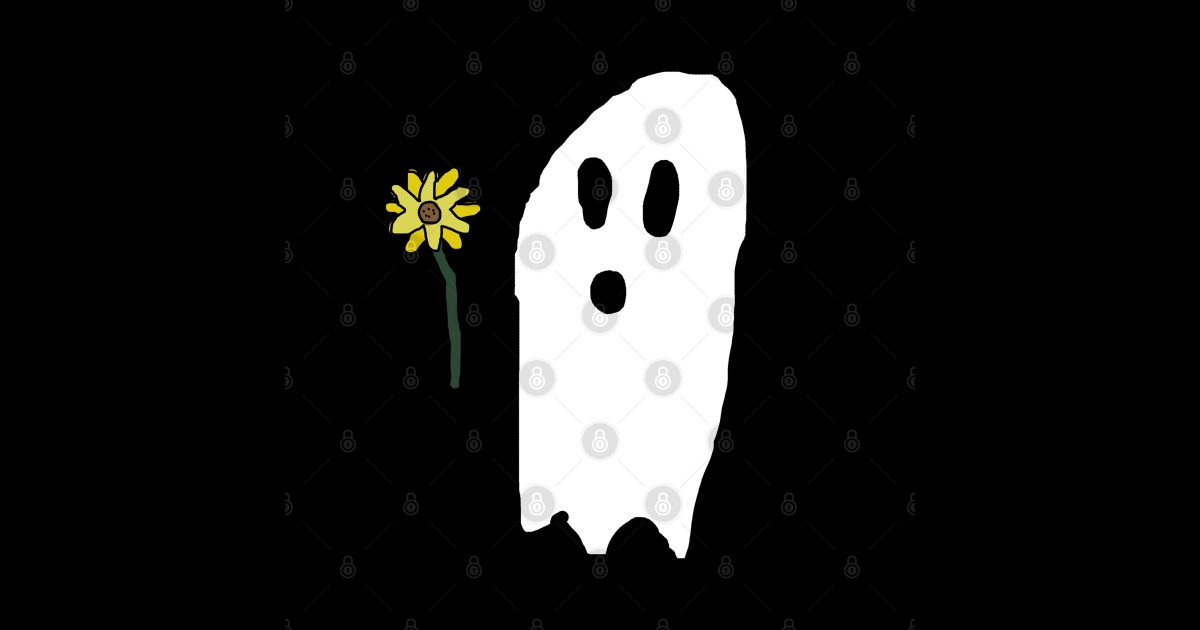 Sunflower Ghost - Ghost - Sticker | TeePublic