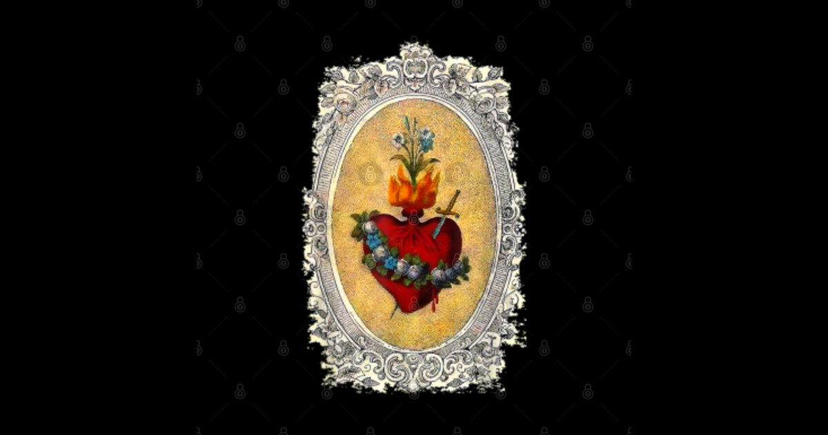 Immaculate Heart of Mary Blessed Mother Catholic Vintage - Immaculate ...