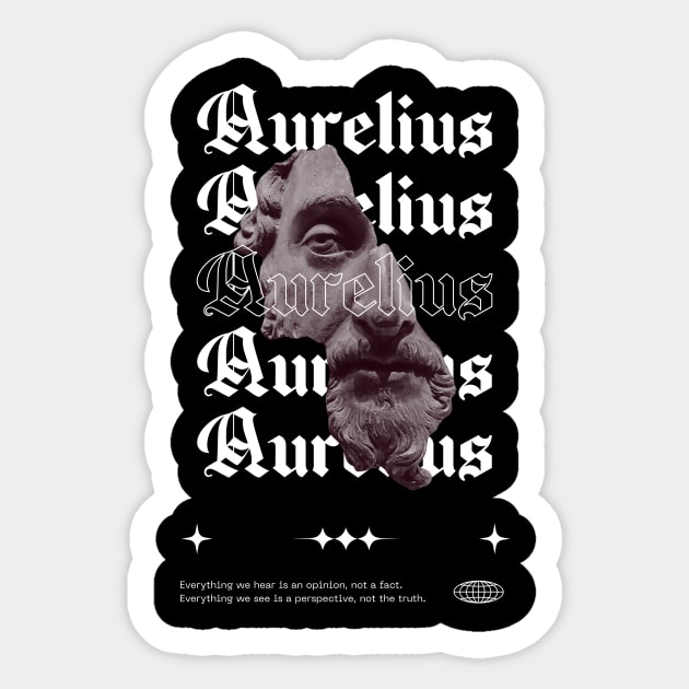 Marcus Aurelius, Stoic Streetwear - Marcus Aurelius - Sticker | TeePublic