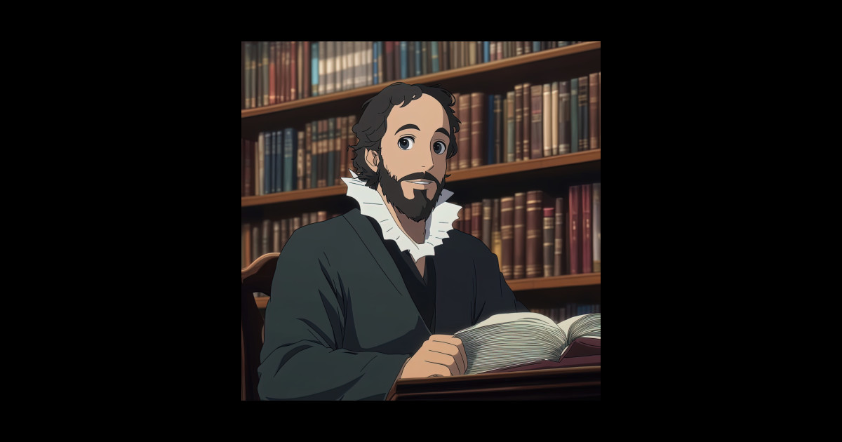 William Shakespeare | Anime style - William Shakespeare - Sticker ...
