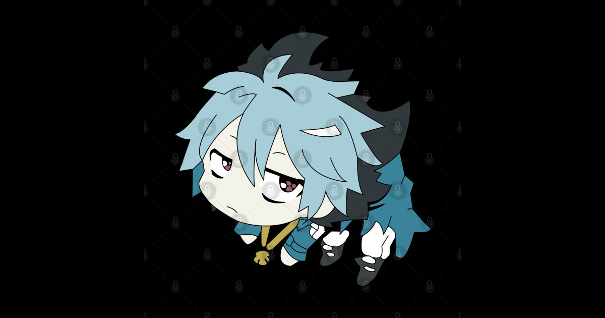 Servamp Kuro Chibi Cute Sleepy Ash - Servamp - Posters and Art Prints ...