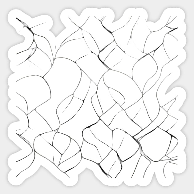 Abstract Line art - Abstract Line Art - Sticker | TeePublic