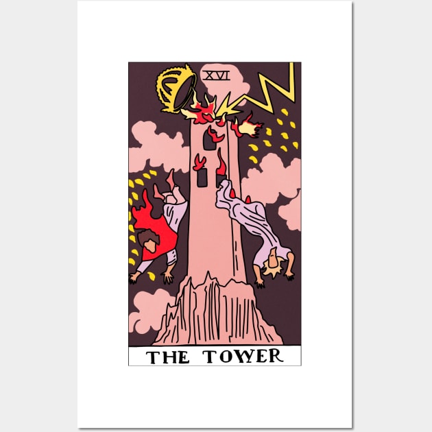 The Tower Tarot Card - The Tower - Posters and Art Prints | TeePublic
