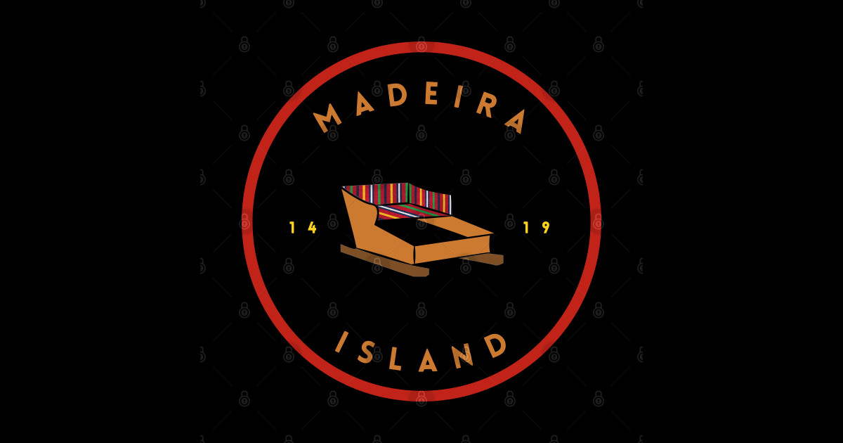Madeira Island 1419 logo with the traditional toboggan ride/carro de ...