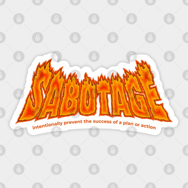 Sabotage word lettering art typography quotes - Lettering Typography ...