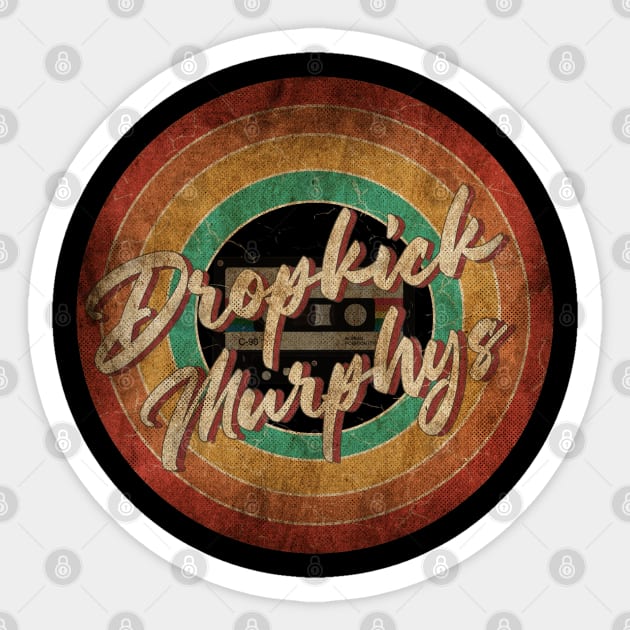 Dropkick Murphys Vintage Circle Art - Dropkick Murphys - Sticker ...