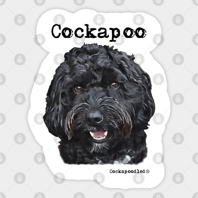 black cockapoo cartoon