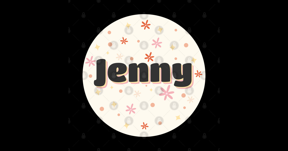 Jenny name cute design - Jenny - Sticker | TeePublic