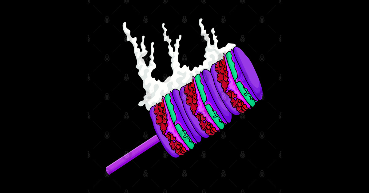 Delicious Burger satay - Food Lovers - Sticker | TeePublic