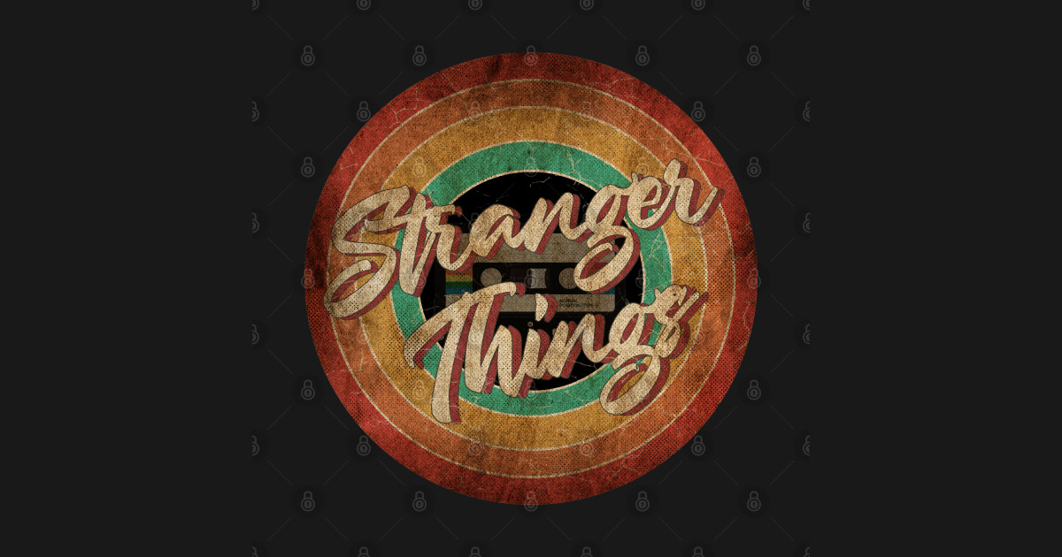 Stranger Things Vintage Circle Art - Stranger - T-Shirt | TeePublic