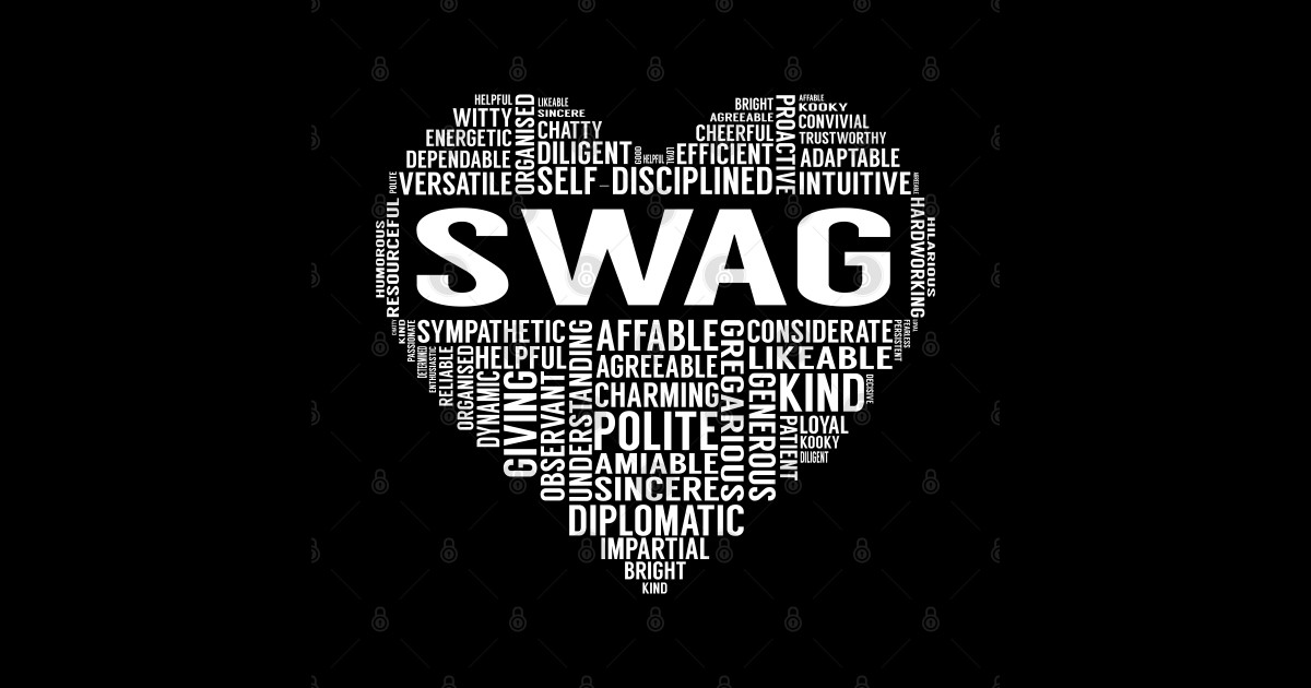 Swag Heart - Swag - Sticker | TeePublic