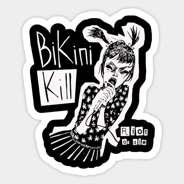 Bikini kill music girl - Bikini Kill - Sticker | TeePublic