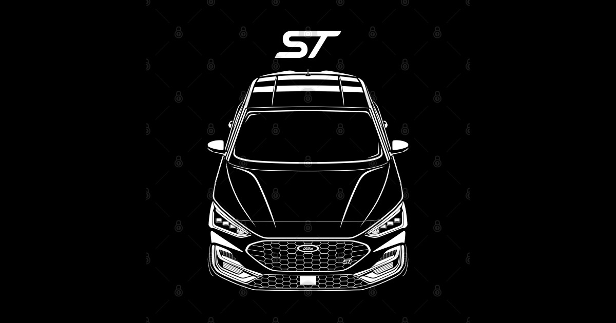 Focus ST 2022-2024 - Focus St - Sticker | TeePublic