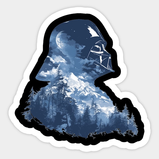 Vader Forest Double Exposure - Star Wars - Sticker | TeePublic